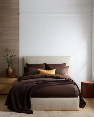 Quince Organic Waffle Bed Blanket - Espresso