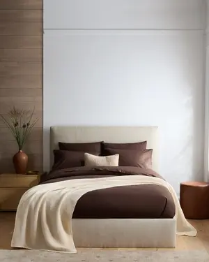 Quince Organic Waffle Bed Blanket - Undyed
