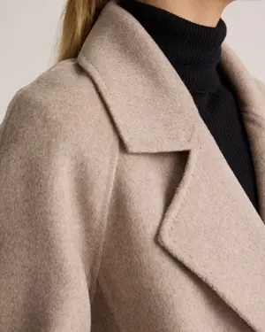 Quince Double-faced Merino Wool Notched Lapel Coat