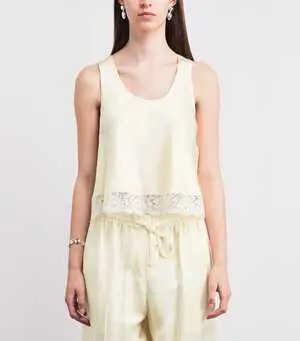 Sandro Lace-trimmed Top