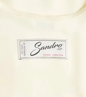 Sandro Lace-trimmed Top