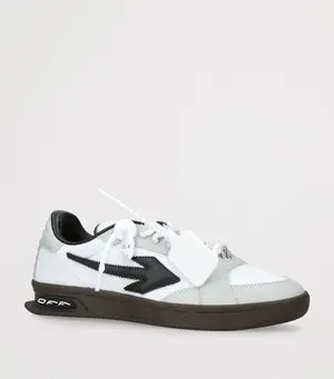 Off-White Leather End Of Play Low-top Sneakers