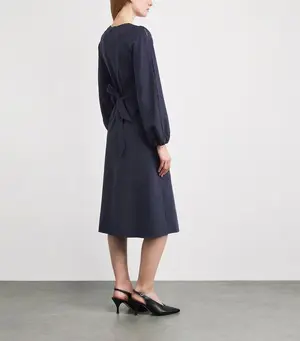 Fabiana Filippi Crepe Wrap Midi Dress