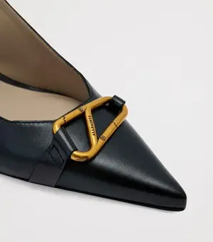 ALLSAINTS Calfskin Hera Slingback Pumps - Black