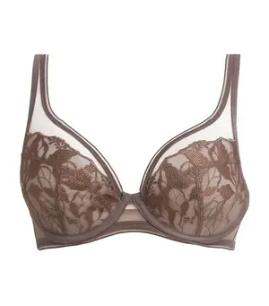 Maison Lejaby Lace Sin Underwired Bra - Brown