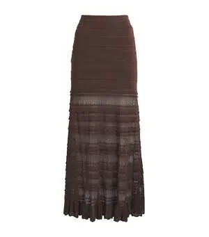 Sandro Panelled Maxi Skirt