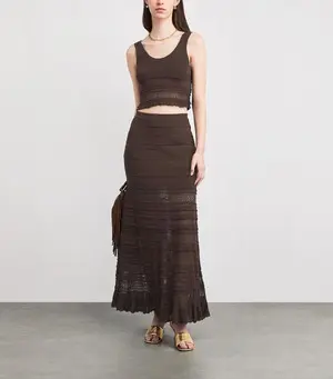 Sandro Panelled Maxi Skirt