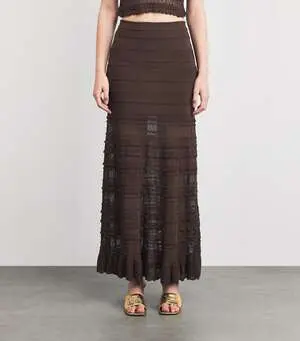 Sandro Panelled Maxi Skirt