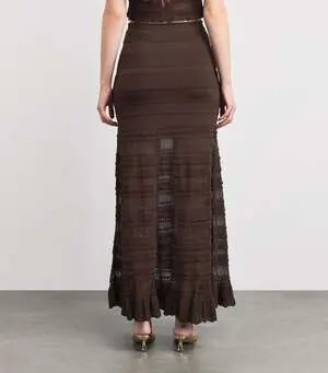 Sandro Panelled Maxi Skirt
