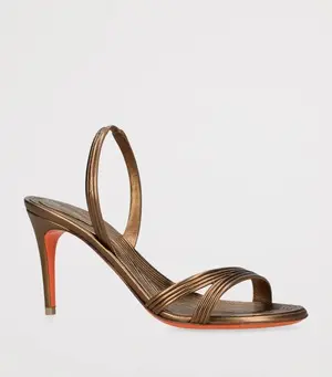 Santoni Leather Serpentine Sandals 85