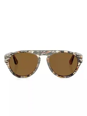 Persol Pilot Frame Sunglasses - Brown