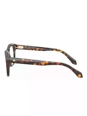 Giorgio Armani Tortoiseshell Rectangle Eyeglasses
