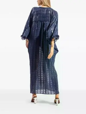 ADRIANA DEGREAS Sequin-embellished Ruffled Kaftan