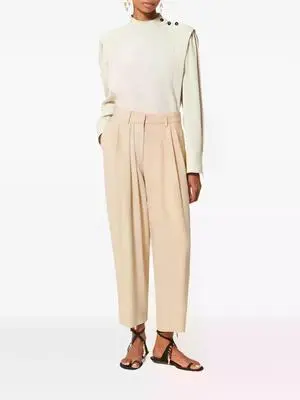 Isabel Marant Étoile Janice Pleated Trousers - Neutrals