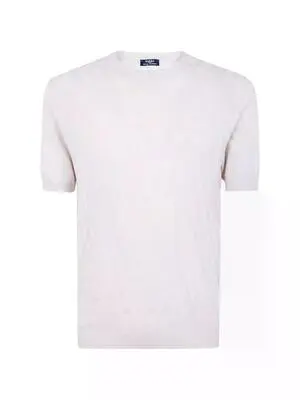 BARBA NAPOLI Diamond-patterned Knit T-shirt