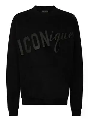 Dsquared2 Iconique Crew-neck Sweatshirt - Black