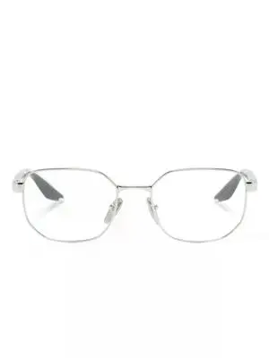 Prada Geometric-frame Glasses - Silver