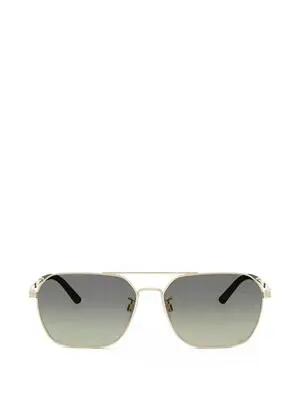 Oliver Spencer Square-frame Sunglasses - Gold