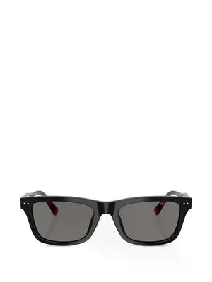 POLO RALPH LAUREN EYEWEAR Rectangle Full Rim Sunglasses - Black