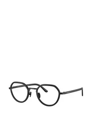 Giorgio Armani Round Frame Eyeglasses - Black