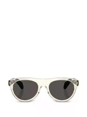 Moncler Splash Round-frame Sunglasses - Neutrals