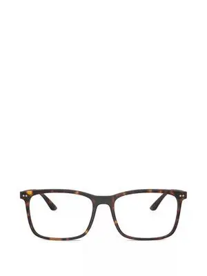 Giorgio Armani Square Frame Eyeglasses - Brown