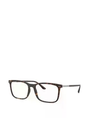 Giorgio Armani Square Frame Eyeglasses - Brown