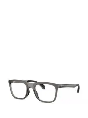 Moncler Matte Square-frame Glasses - Grey