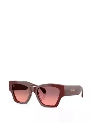 Versace Geometric-frame Sunglasses - Red
