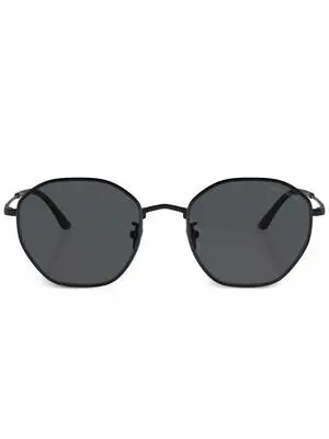 Giorgio Armani Geometric Frame Sunglasses - Black