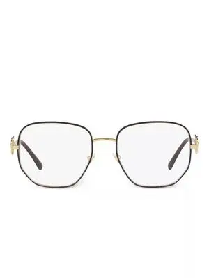 Versace Embellished Round-frame Glasses - Red