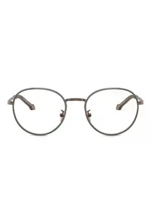 Giorgio Armani Round-frame Glasses - Brown