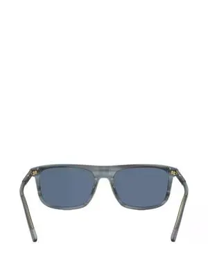 Dolce & Gabbana Striped Rectangle-frame Sunglasses