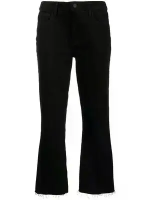 L'Agence Cropped Straight-leg Trousers