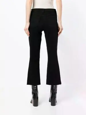 L'Agence Cropped Straight-leg Trousers