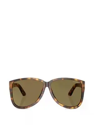 Miu Miu Geometric Frame Sunglasses - Brown