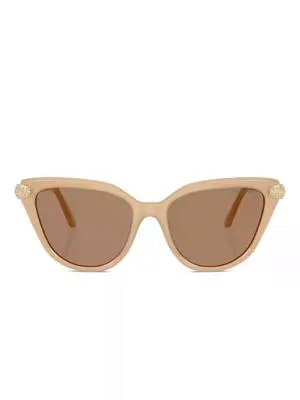 SWAROVSKI Crystal-embellished Cat-eye Sunglasses - Neutrals