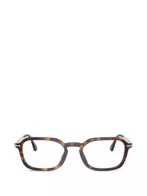 Persol Geometric Frame Glasses - Brown