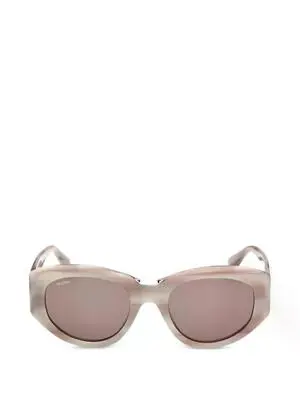 Max Mara Oval-frame Sunglasses - Neutrals
