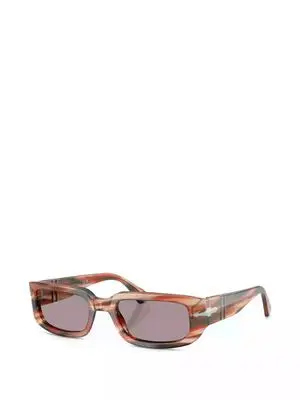 Persol Mel Striped Rectangle Sunglasses