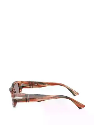 Persol Mel Striped Rectangle Sunglasses