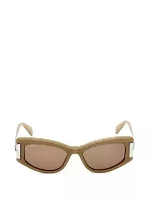 Max Mara Rectangle-frame Sunglasses - Brown