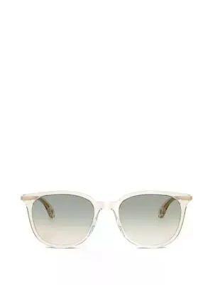 Moncler Korra Oval-frame Sunglasses - Neutrals