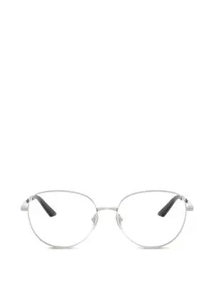 Versace Oval-frame Eyeglasses - Silver