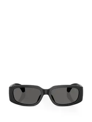 Moncler Lumin Rectangle-frame Sunglasses - Black