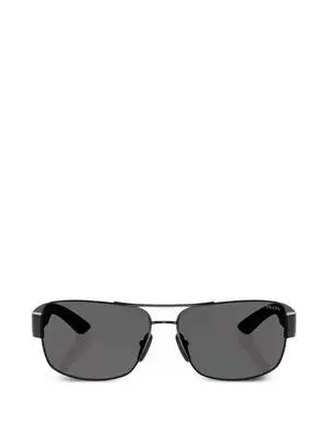 Prada Rectangle-frame Sunglasses - Black
