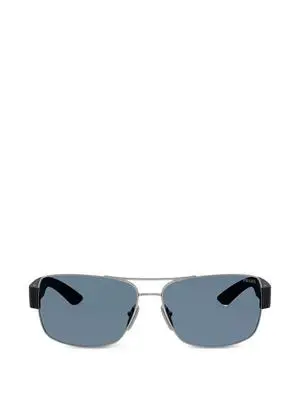 Prada Rectangle-frame Sunglasses - Silver