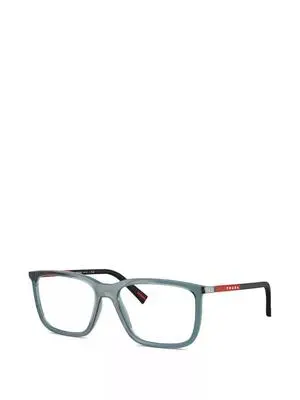 Prada Rectangle-frame Eyeglasses - Blue