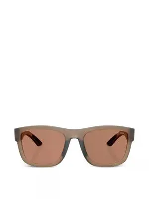 Prada Rectangle-frame Sunglasses - Brown