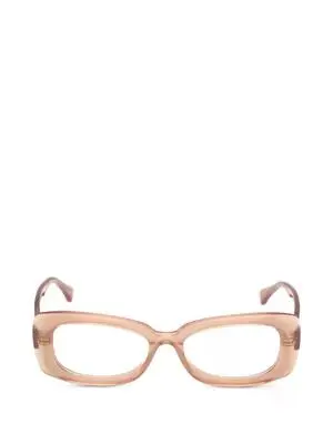 Max Mara Rectangle-frame Glasses Neutrals
